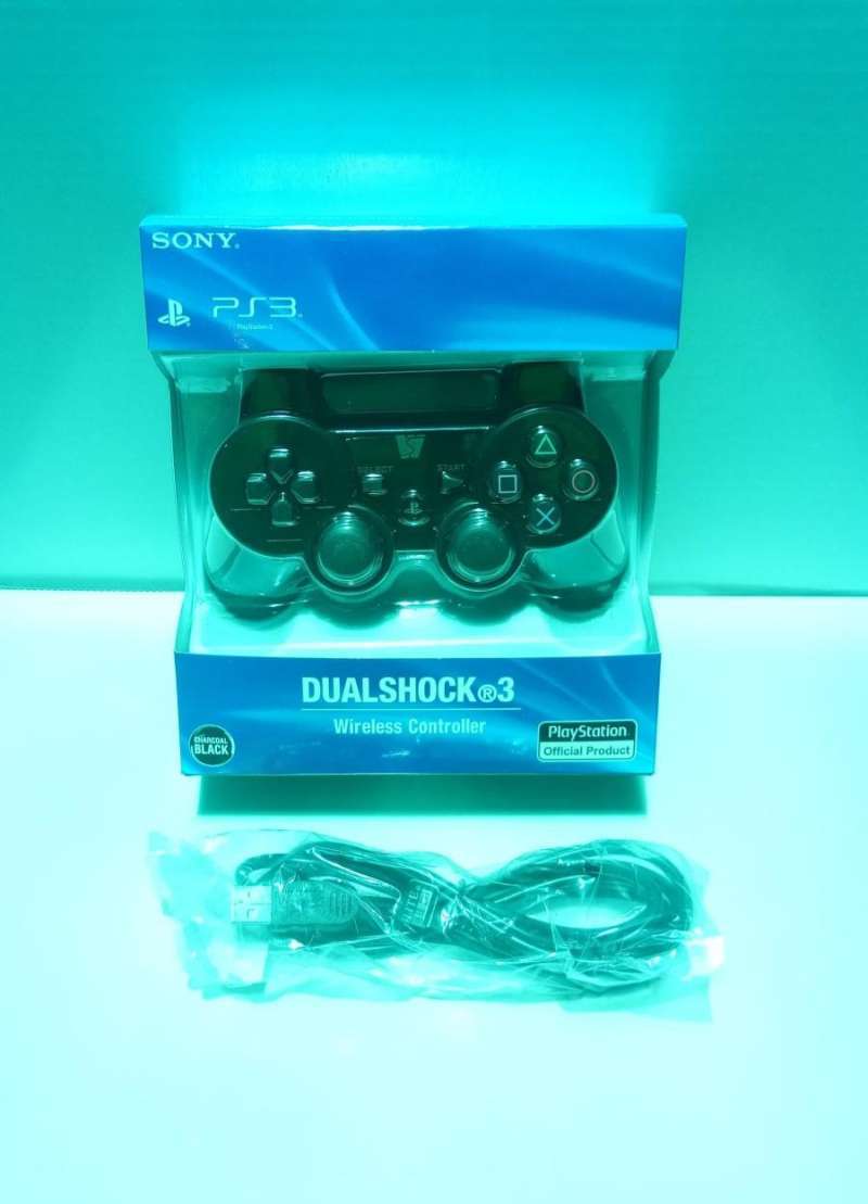 Jual Stik Stick Ps3 Wireless Original Pabrik + Kabel Charger Ps 3 Ori ...
