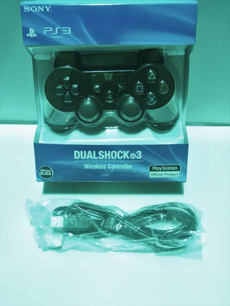Jual Stik Stick Ps3 Wireless Original Pabrik + Kabel Charger Ps 3 Ori ...