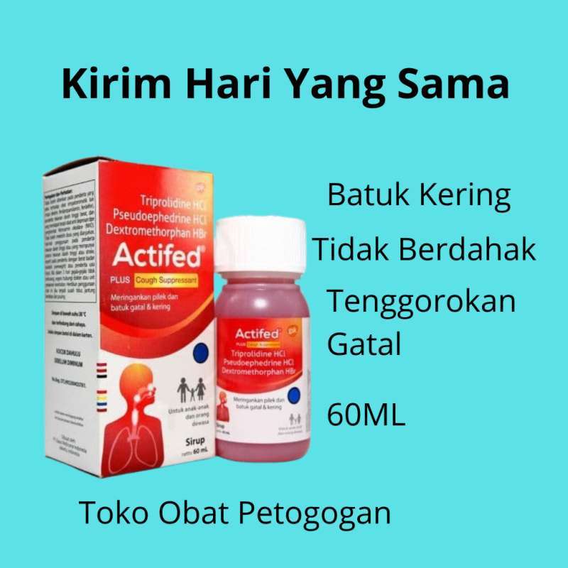 Jual Actifed Merah Plus Cough Supressant Obat Batuk Kering Tidak ...