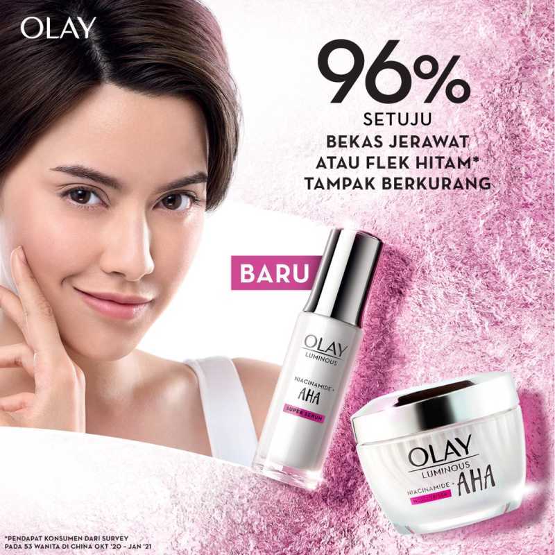 Promo Paket Olay Luminous Niacinamide + Aha Super Serum + Krim Pelembab ...