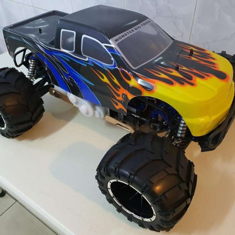 Jual HSP MONSTER TRUCK 4WD 32CC SKELETON REDCAT RAMPAGE GASOLINE RC RTR ...