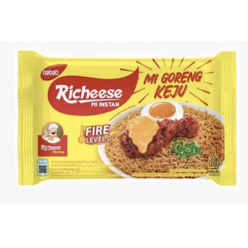 Jual Mie Goreng Richeese Nabati Keju Level 1 dan Level 3 ( Mie Viral ...