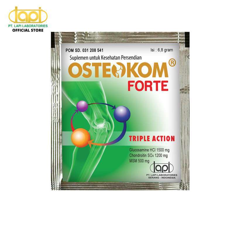 Jual Osteokom Forte Sachet - 1 sachet - Suplemen Kesehatan Persendian ...