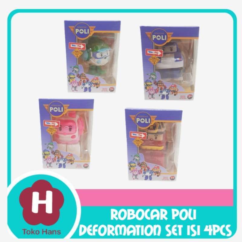 Promo Mainan Anak POLI Robocar Transform Figure Mainan Robot Robocar ...