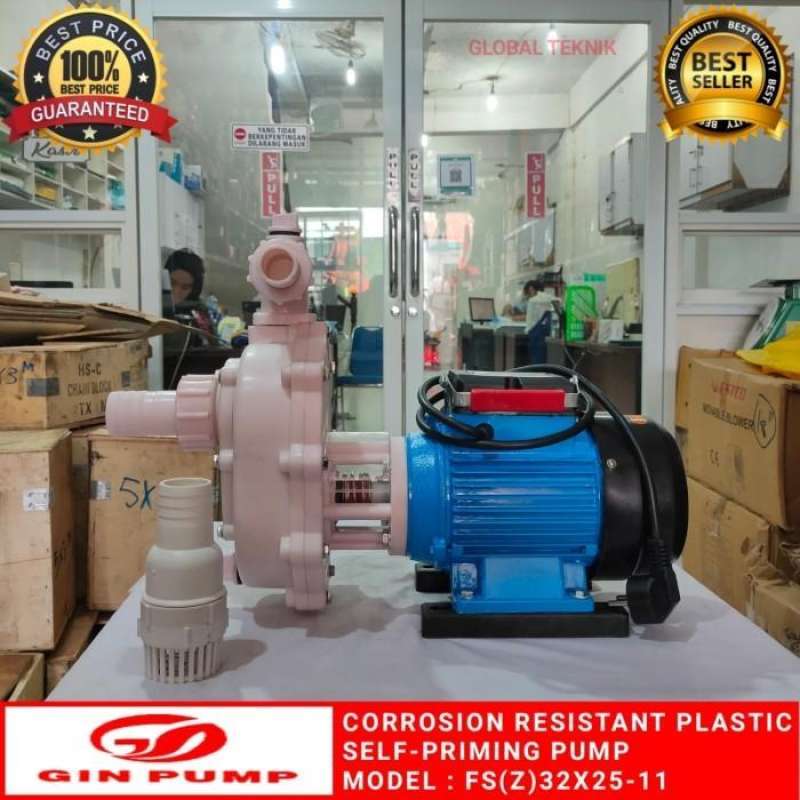 Jual Pompa Kimia Chemical Cairan Asam Asin Centrifugal Pump Fs 32 X 25 - 11 Di Seller Global ...