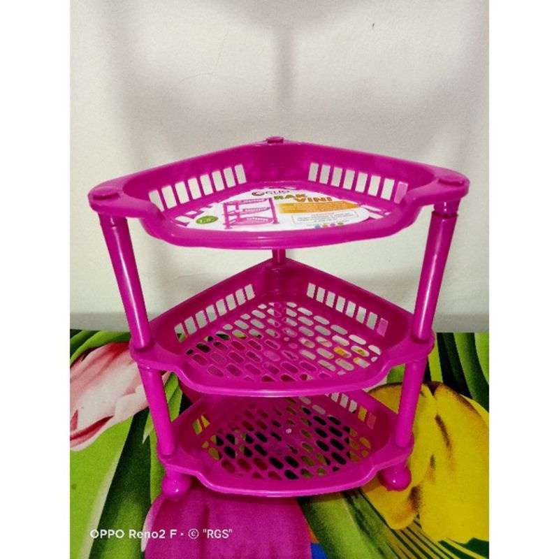 Jual Rak Sudut Mini 3 Susun Serbaguna Clio Vini Model Segitiga Rak ...