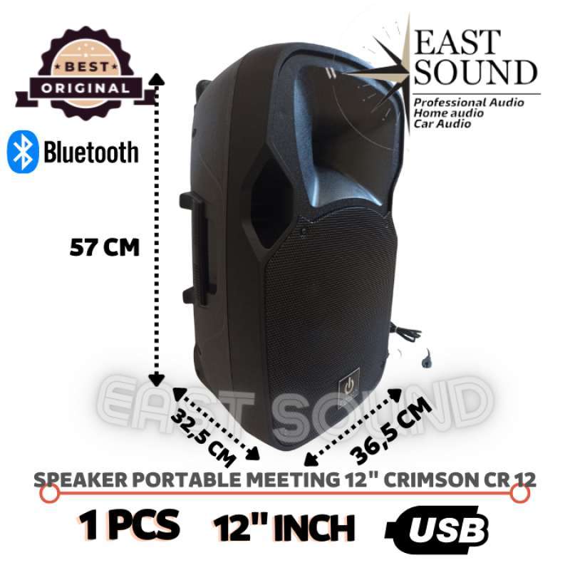 Jual Speaker Portable 12 Inch Crimson Cr 12 Evolution Bluetooth Usb Di ...