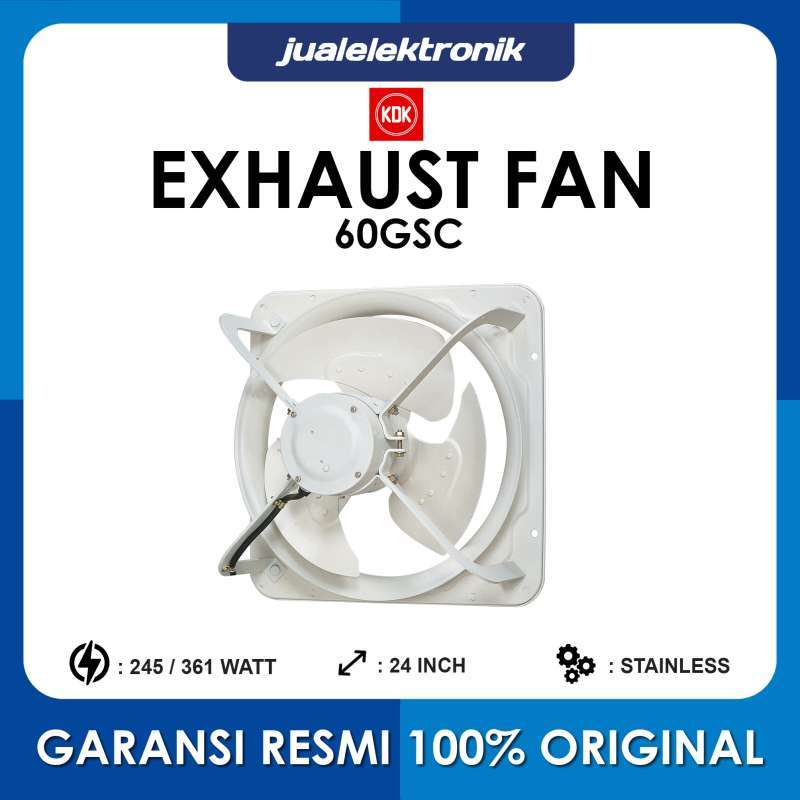 Jual Kdk 60gsc – Industrial Exhaust Fan 60cm Kipas Angin Hisap Pabrik Gedung Kantor Di Seller ...