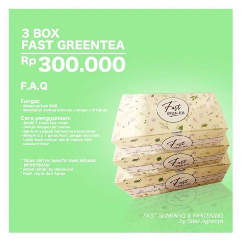 Jual Fast Green Tea By Steviagnecya 100% Original di Seller Mita Medika - Kalibata, Kota Jakarta ...