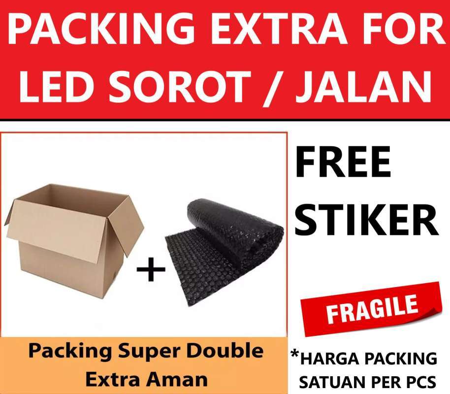 Promo Extra Packing Bubble Wrap Kardus Untuk Lampu Sorot Lampu Jalan Diskon 80 Di Seller Led