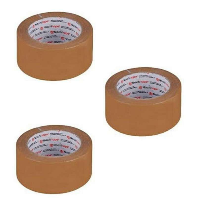 Promo SLOP LAKBAN NACHI COKLAT 2INCH X 100Y / OPP TAPE / ISOLASI 48MM ISI 6PCS Diskon 10% di ...