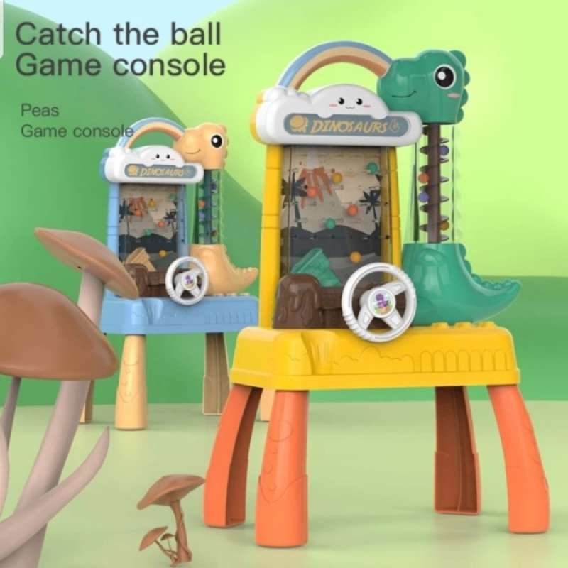 Promo MAINAN ANAK SLIDING BALL DINO CATCH THE BALL GAME MARBLE SLIDE ...