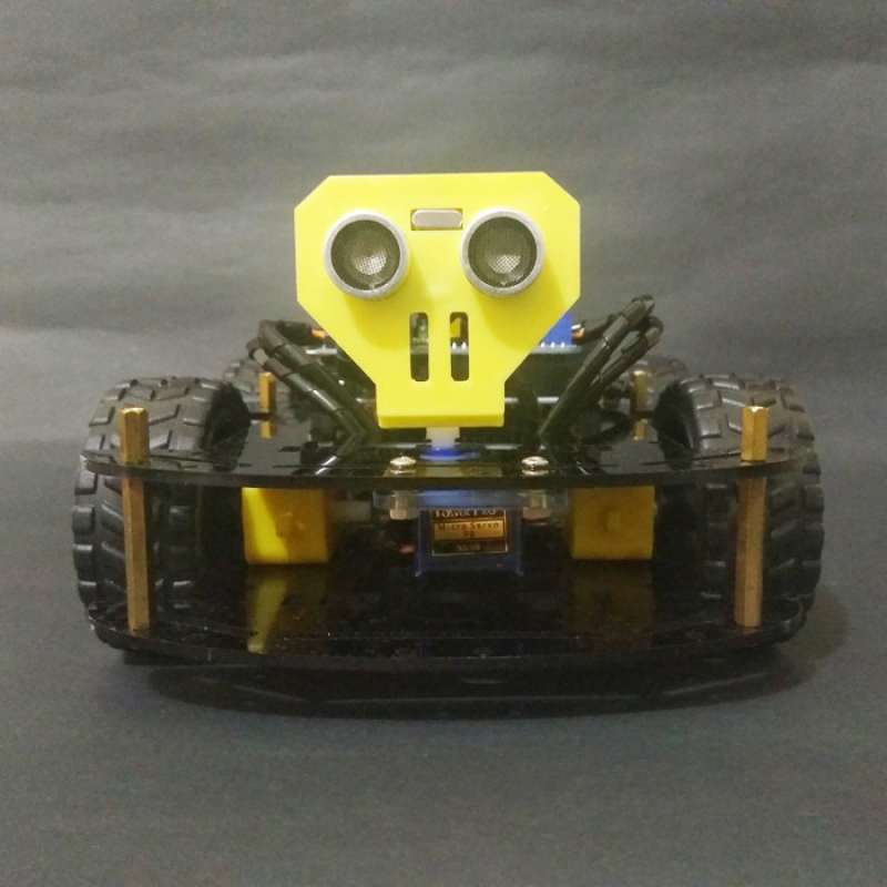 Promo Smart Car Arduino Robot Car Avoid Obstacle 4wd Source Code Program Diskon 13 Di 1107