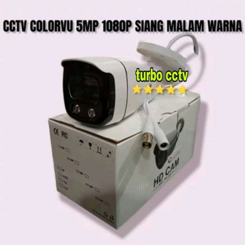 Promo Kamera/Camera Cctv Outdoor Full Ahd 5Mp 1080P Infrared Colorvu ...