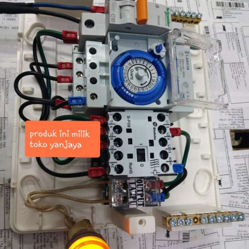 Promo Modifikasi Panel Timer Lampu Otomatis/Box Hager Timer Larkin ...
