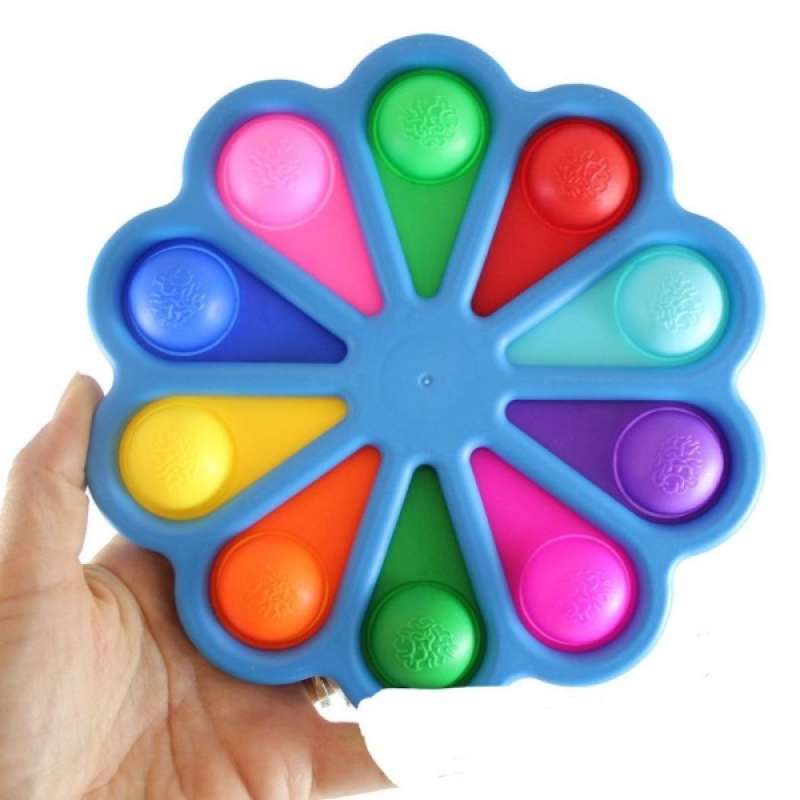 Jual GIANT POP IT FIDGET SPINNER JUMBO rainbow montessori sensory play ...