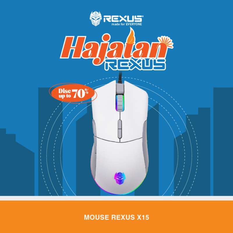 Promo Rexus X15 Xierra Mouse Gaming Diskon 12% di Seller upper game ...