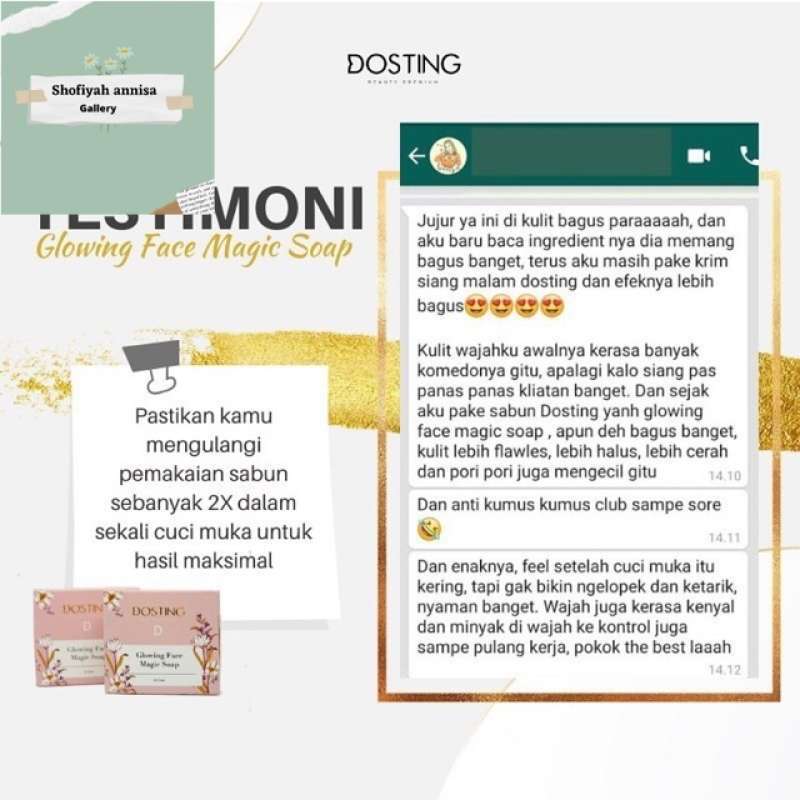 Promo DOSTING MAGIC GLOW SOAP PREMIUM ORIGINAL 1000% Diskon 60% di ...