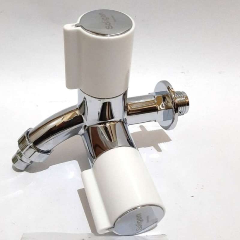 Promo Kran CABANG Plastik PVC Soligen S22-Keran ABS Shower double gede ...