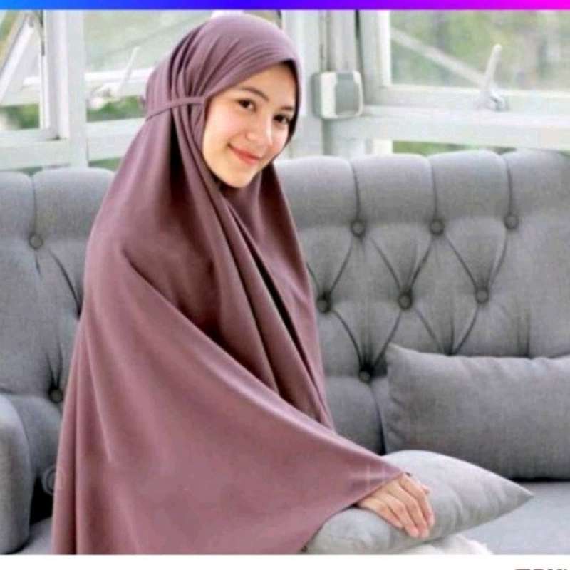 Jual Bergo Maryam Crinkle Tali Polos/hijab Maryam Tali Non Pet/jilbab Polos Instan Di Seller Anr ...