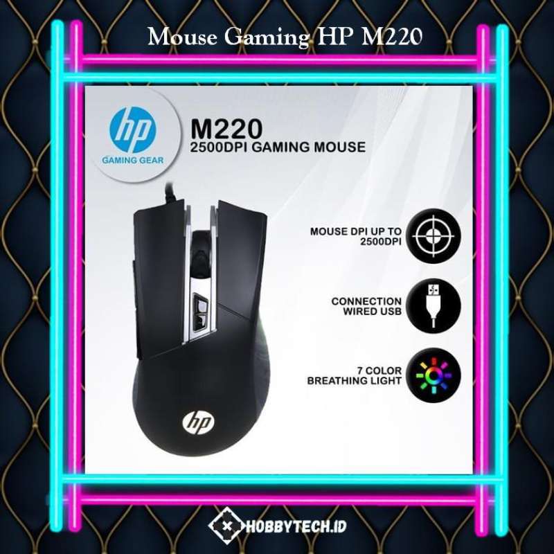 Jual Mouse Gaming HP M220 - 2500DPI RGB Macro Programmable di Seller ...