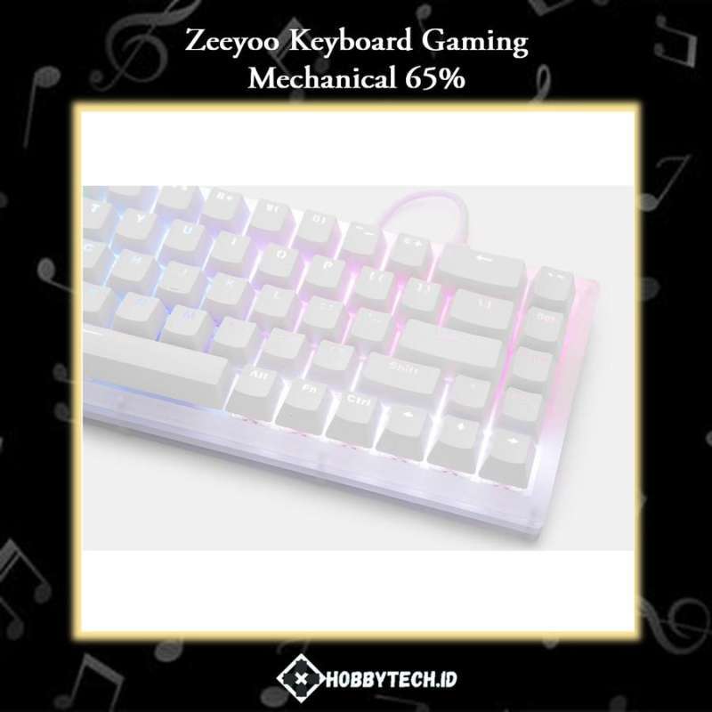 Jual Zeeyoo 65% 68 Custom Mechanical Keyboard Pcb Case Hotswappable Switch - Blue Switch di ...