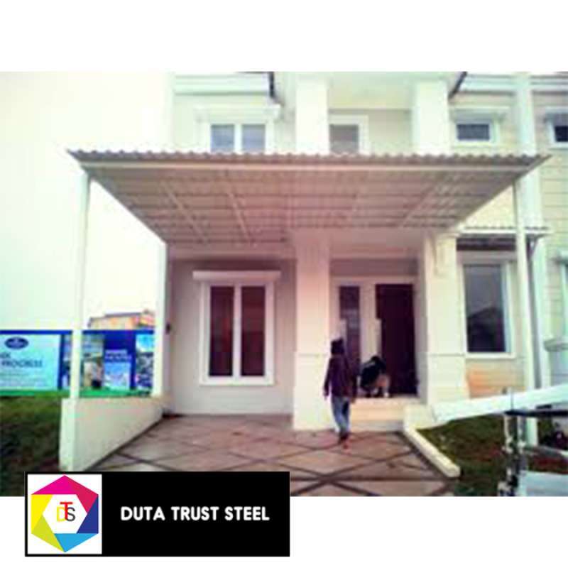 Jual Kanopi baja ringan atap alderon twinwall gratis cat rangka dan ...