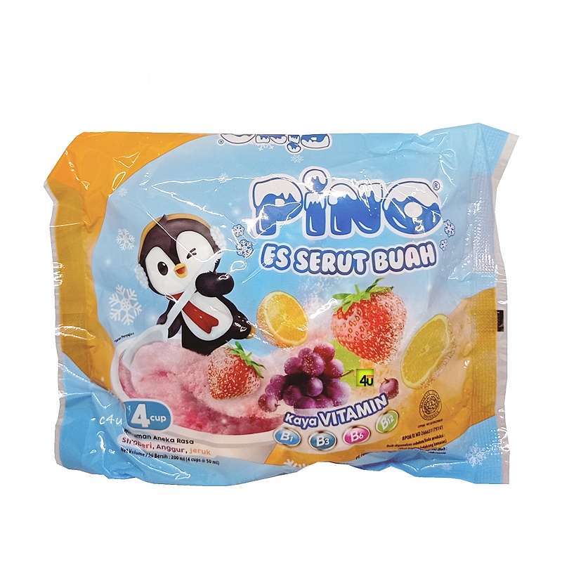 Promo Pino Ice Cup - Es Serut Rasa Buah - Paket 4 cup Diskon 19% di ...