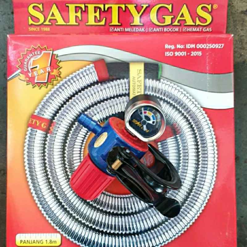 Jual Selang Gas Safety Gas Paket Regulator Hp Starcam Meter (tekanan ...