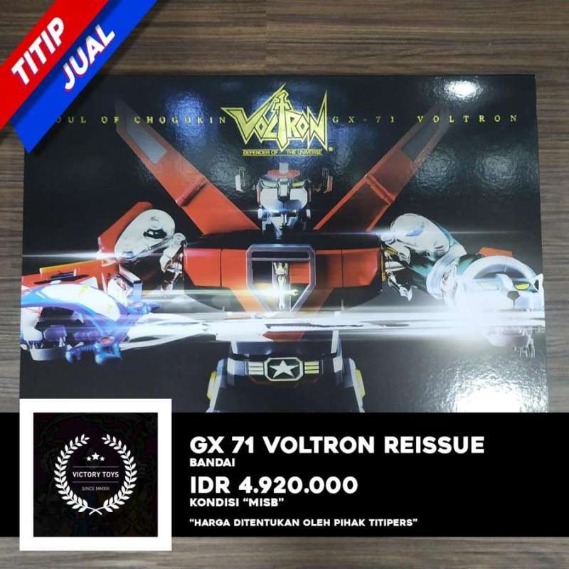 Jual GX 71 VOLTRON REISSUE BY BANDAI di Seller Victory Toys Official Store - Kota Jakarta Barat ...
