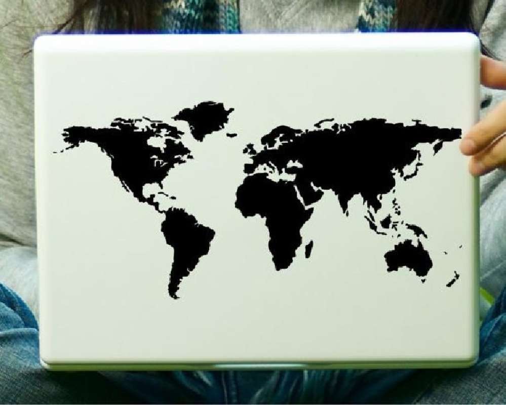 Jual Sticker World Map Edisi Laptop di Seller Otoinspirasi - Gedung ...