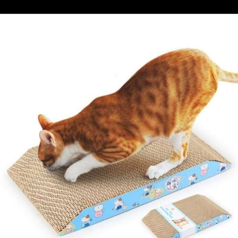 Jual Papan Garukan Mainan Kucing Scratch Board Cat Cakaran Kucing Hawoo ...