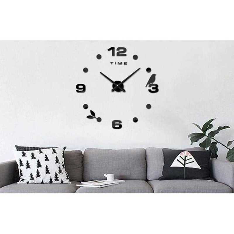 Jual Jam Dinding DIY Giant Wall Clock Quartz Model Burung di Seller ...