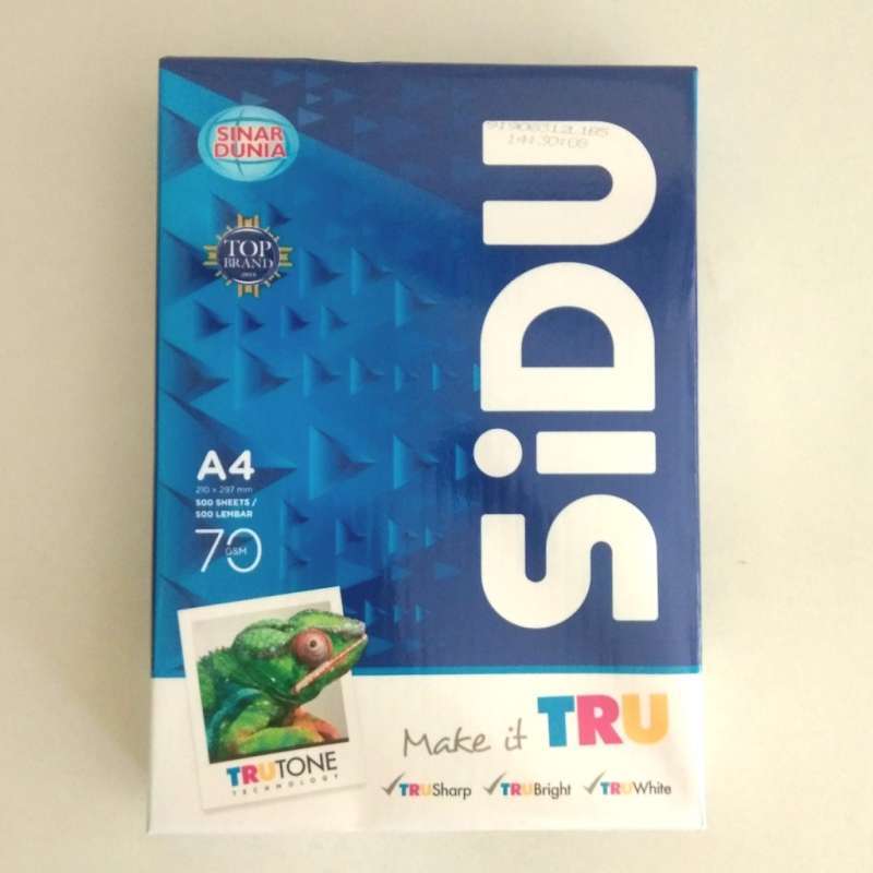 Jual Kertas Hvs A4 Sidu 70 Gsm / 1 Rim Hvs Murah Kertas Print Di Seller ...