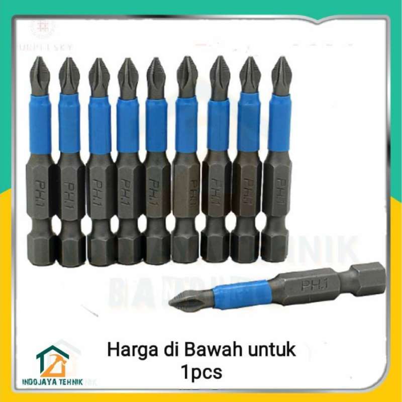 Jual Mata Bor Hex Shank 6,35Mm Obeng Plus Magnet Magnetic Panjang 50Mm ...