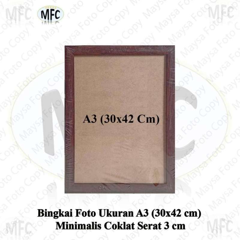 Jual Bingkai Foto A3 30x42 Cm Full Minimalis Hitam,putih,coklat Serat ...