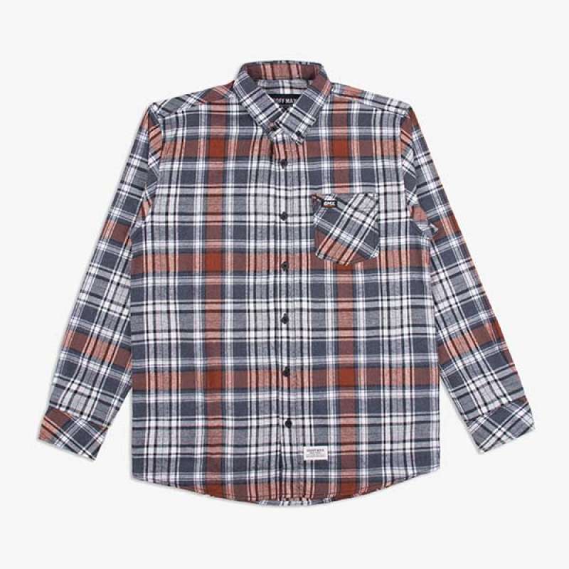 Jual Geoff Max Official - Dominic Red Navy White Stripe | Kemeja ...