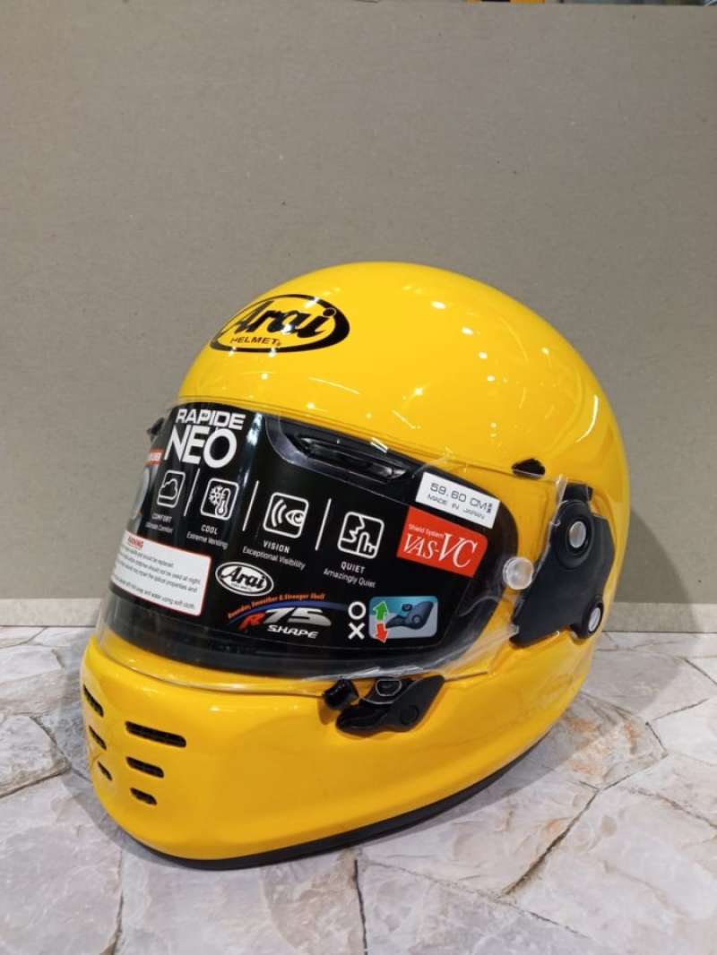 Jual ARAI RAPIDE NEO YELLOW NEW HELM MOTOR FULL FACE ARAI ORIGINAL di ...
