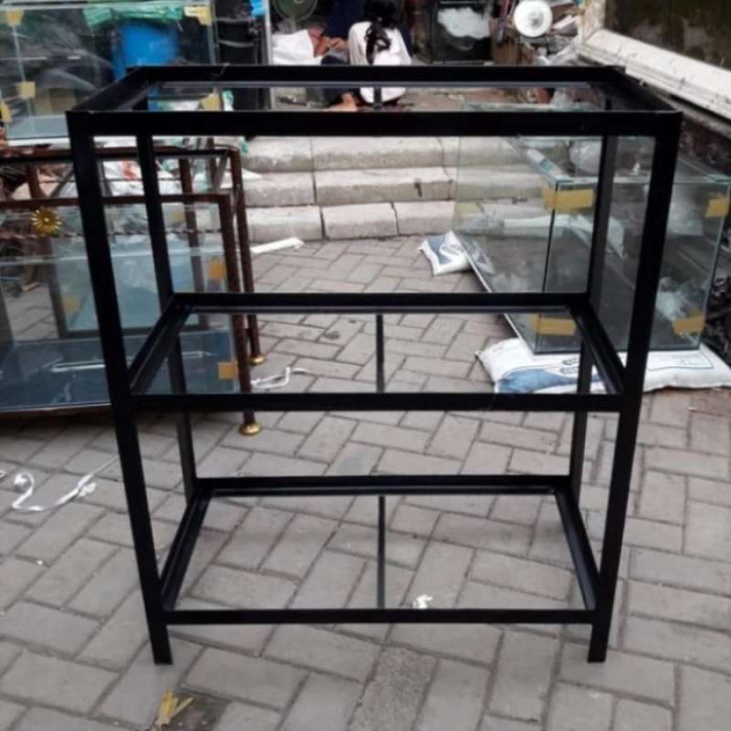 Promo Free Ongkir Rak Aquarium 70X40 Tinggi 120 3 Susun Besi Siku ...