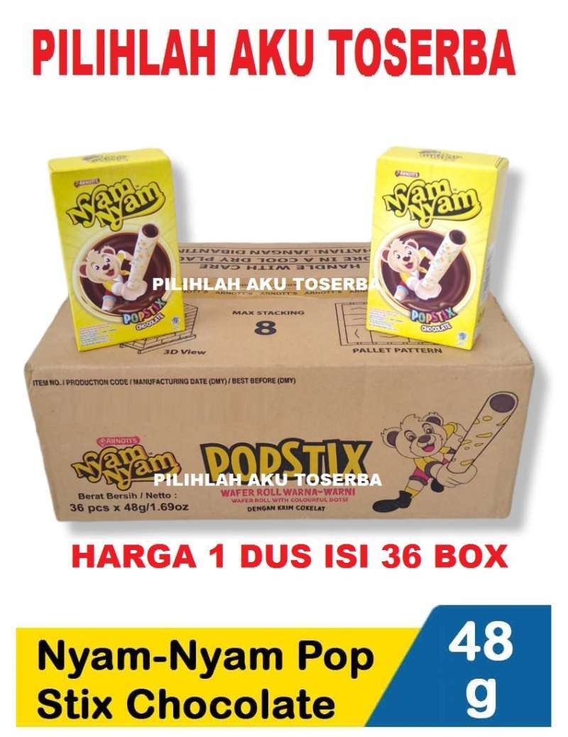 Promo Arnott's Nyam Nyam POPSTIX / POP STIX CHOCOLATE 48 gr - (HARGA 1 ...