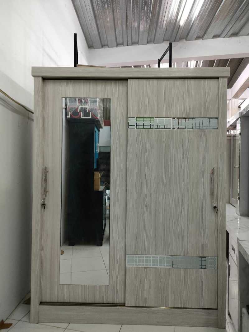 Jual Lemari Pakaian 2 Pintu Sliding Jumbo Decosit Karya Prima Khusus Cileungsi Cibubur Jonggol ...