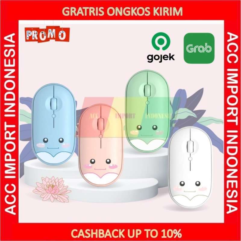 Jual Mouse Belajar Anak Cute Karakter Kartun Lucu Wireless Slim Pc ...