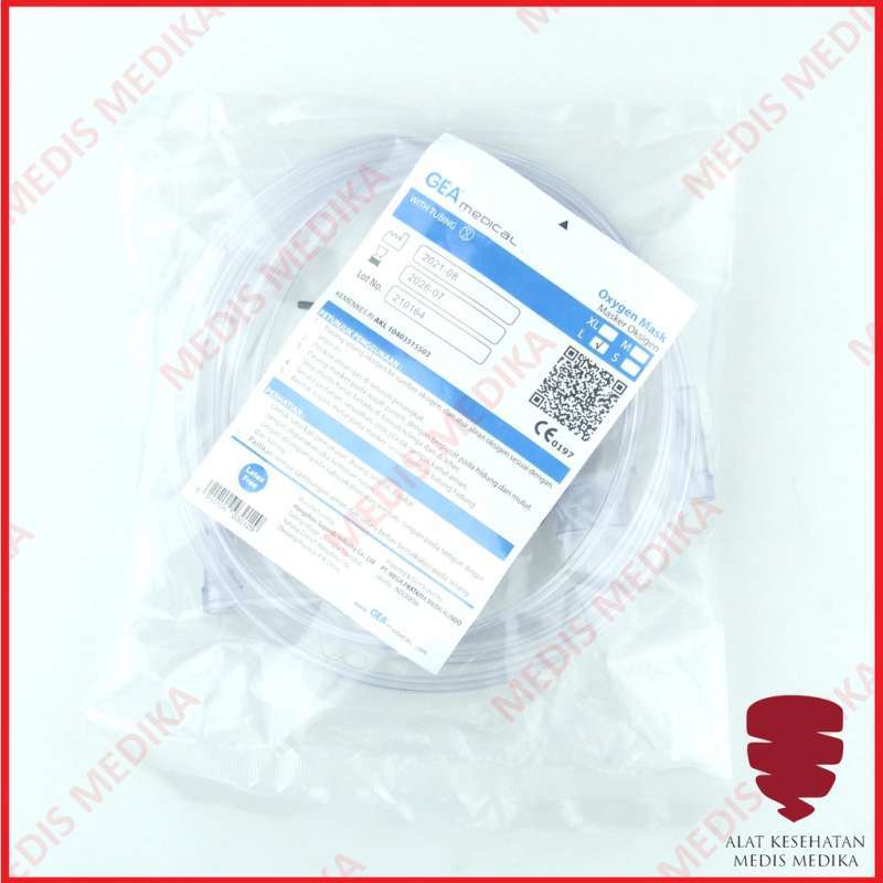 Jual Masker Oksigen L Dewasa Gea Alat Bantu Selang Penapasan Nasal ...