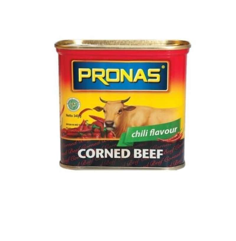 Jual Kornet Daging Sapi Kaleng | Pronas Corned Beef Daging Sapi PEDAS ...