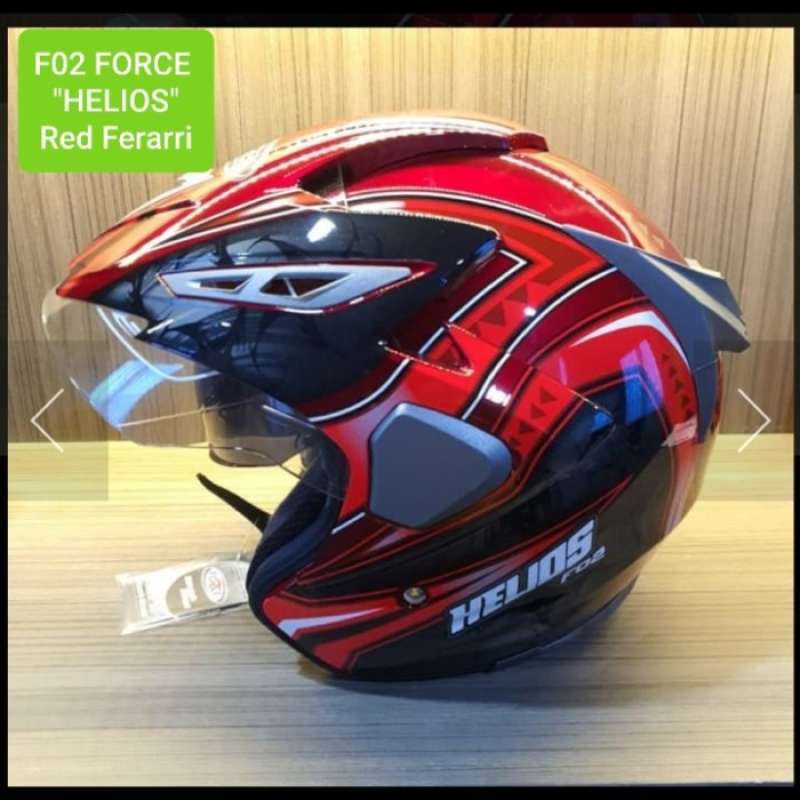 Promo Helm Motor Sni Double Visor Force Helios Size M L Xl Diskon 13% ...
