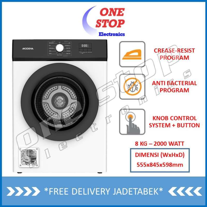 Jual [GARANSI RESMI] MODENA ED 0810 UCWH / ED0810 UCWH Vented Dryer 8 ...