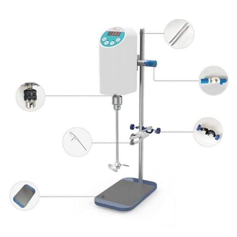 Jual Digital Overhead Stirrer Lab Electric Overhead Stirrer Lab Mixer ...