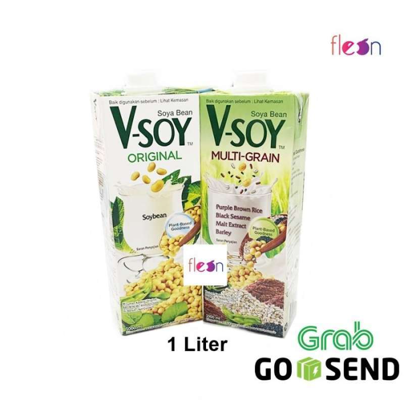 Jual V-Soy Original / Multi Grain Soya Bean Soy Milk Susu Kedelai 1 ...