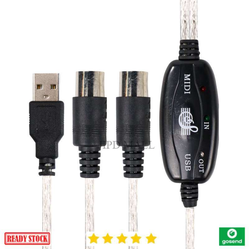 Promo Kabel Converetr Konektor Adapter Piano Keyboard ke PC Laptop USB ...
