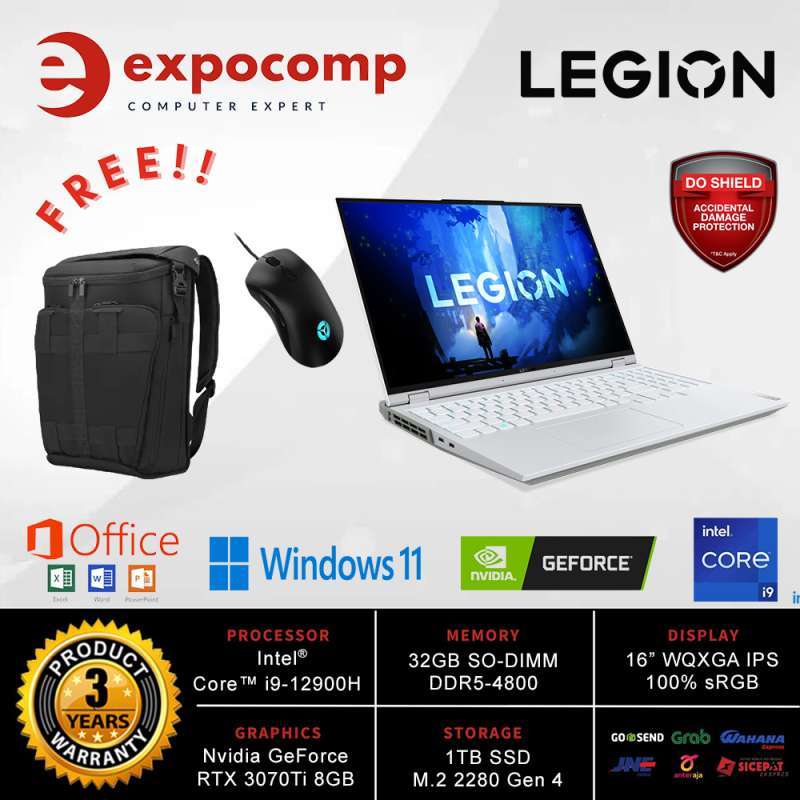 Jual LENOVO LEGION 5i PRO 16IAH7H E4ID Core I9 12900 RTX 3070Ti 32GB 1TB W11 Di Seller ExpoComp